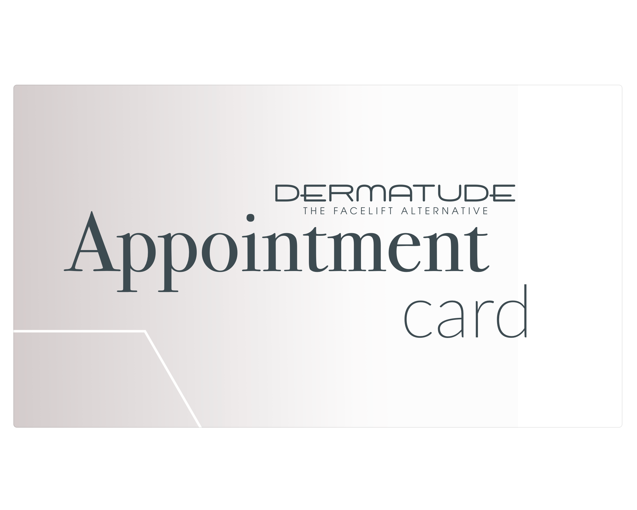 Dermatude Appointment Cards (Qty 25) – Dermatude USA PRO
